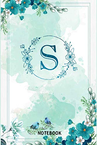 S: Letter S Initial Alphabet Monogram Notebook Monogrammed confetti ...