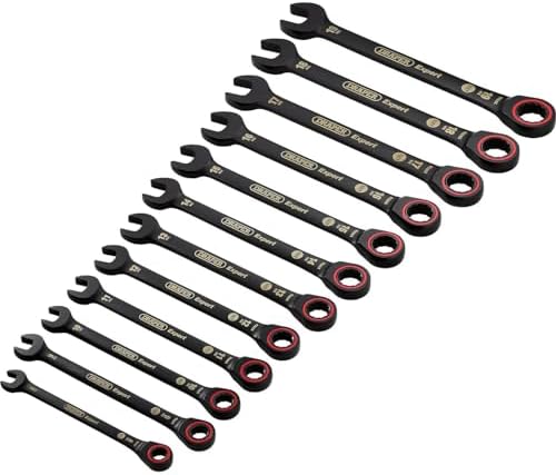 Draper Expert 03896 HI-TORQ® Metric Ratchet Combination Spanner Set ...