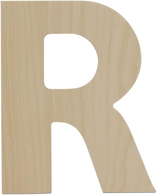 Amazon.com: Wooden Letter R Cutouts 8", Wooden Letters for Wall Decor ...