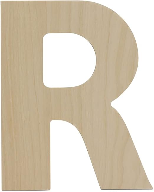 Amazon.com: Wooden Letter R Cutouts 8", Wooden Letters for Wall Decor ...