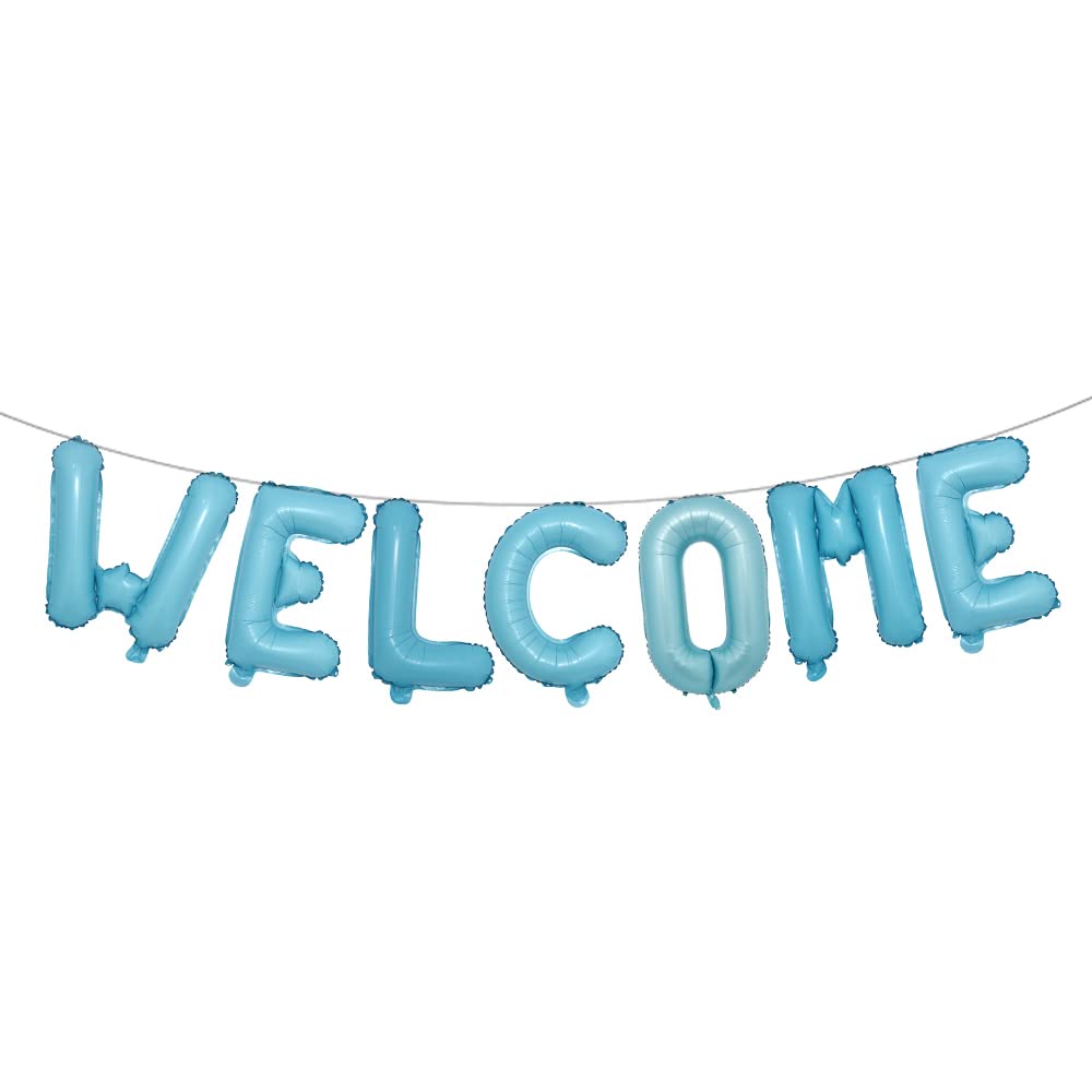 Snapklik.com : 16 Inch Multicolor Welcome Balloon Banner Balloons Foil ...