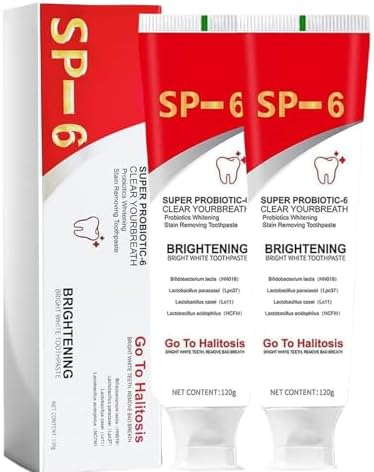 Amazon.com: SP-6 Probiotics Whitening Toothpaste with Probiotic Formula ...