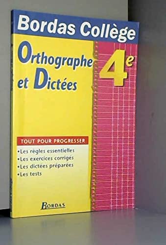 Amazon.co.jp: B.COLL. ORTHOGR. DICTEES 4E (Ancienne Edition) : 本