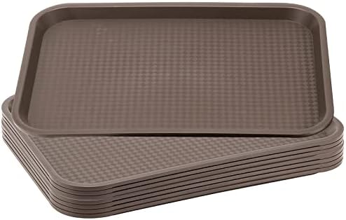 Amazon.com: Eagrye 6-Pack Fast Food Serving Trays, Rectangle Plastic ...