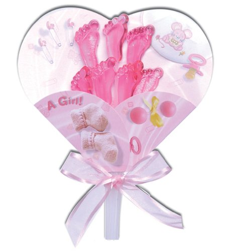 Amazon.com : It's A Girl Card & Twinkle Candy, Pack of 6 : Suckers And ...