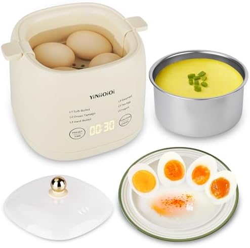 Amazon.com: Mojoco Rapid Egg Cooker - Mini Egg Cooker for Steamed, Hard ...