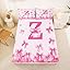 richhome Mädchen Rosa Schleifen Spannbettlaken 140x200cm Monogrammed ...