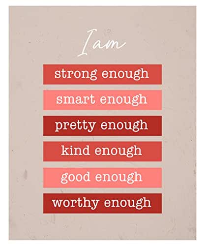Amazon.com: I Am Enough Poster - Wall Decor for Bedroom Posters ...