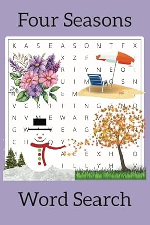 Four Seasons Word Search Puzzles for Adults: Word Searches For All Four ...