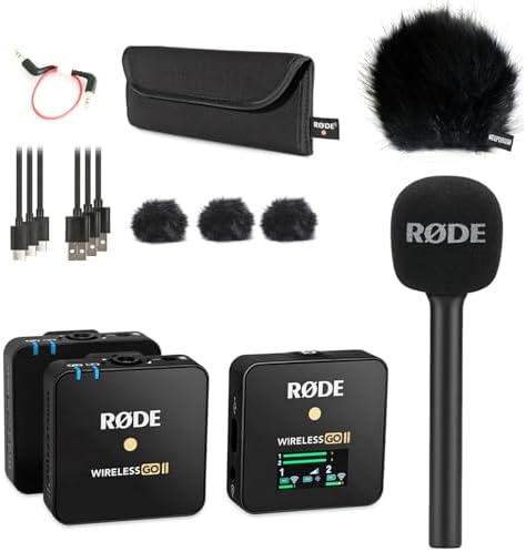 Rode Wireless GO II Drahtlos-Mikrofon Set + Interview GO Handadapter ...