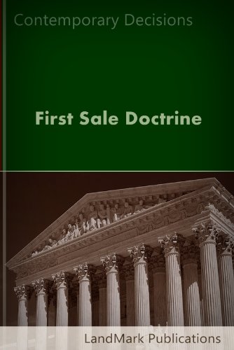Amazon.com: First Sale Doctrine (Intellectual Property Law Series ...