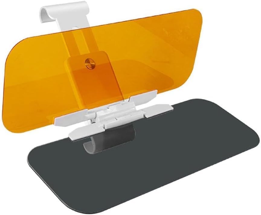 RAMPKD Car Sun Visor, 2 in 1 Universal Day and Night Anti-Glare Visor ...