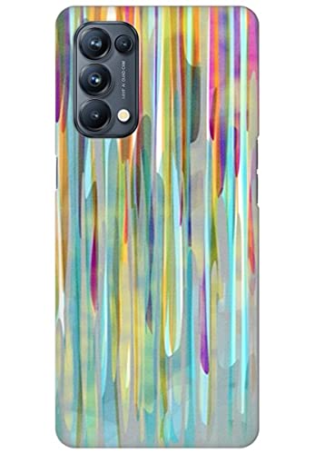 Dripping Colours Printed Back Cover Phone Case for Oppo Reno5 Pro 5G ...