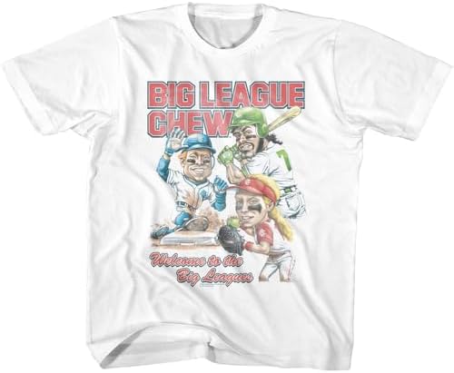 Amazon.com: Big League Chew Youth White Short Sleeve T Shirt 80s ...