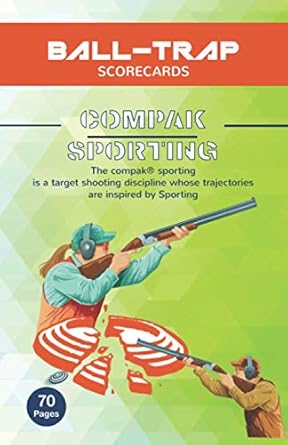 Ball trap Scorecard COMPAK SPORTING 2020: Score Record and Log Book ...