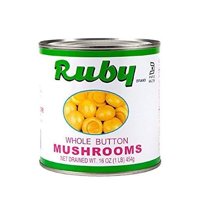 Ruby Whole Button Mushrooms - 16 oz, Pack of 6 Sri Lanka | Ubuy