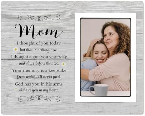 SteadStyle Mom Memorial Picture Frame – Memorial Gifts for Loss of ...