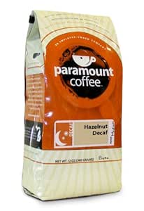 Amazon.com : Paramount Coffee Hazelnut Decaf, Bean, 12-Ounce (Pack of 2 ...
