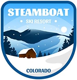 Amazon.com - Steamboat Ski Resort, 3 inch Sticker, S609 (Waterproof ...