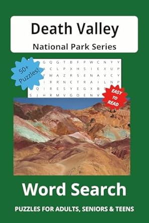 Death Valley National Park Word Search Puzzle Book: Word Searches with ...