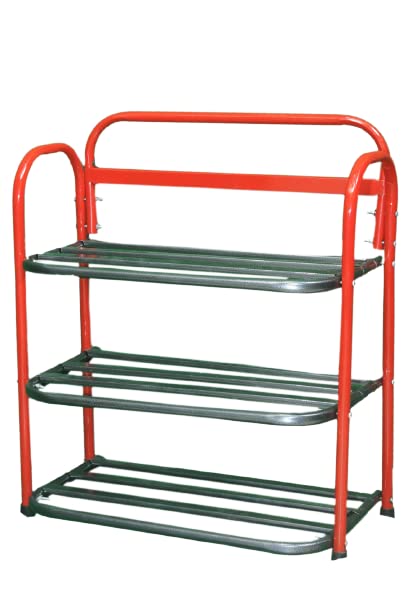 Cherry Mild Steel Adjustable Multipurpose Shoe Rack Organizer Stand 3 ...