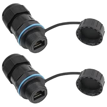 Amazon.com: PENGLIN 2PCS Waterproof RJ45 Coupler,Outdoor Cat6/Cat5E ...