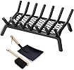 Amazon.com: 21 Inch Fireplace Grates Firewood Fire Wood Log Holder Rack ...