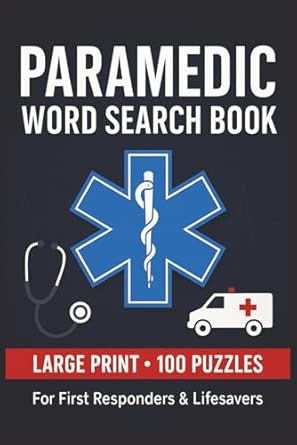 Paramedic Word Search Book: Large Print Puzzle Collection with 100 ...