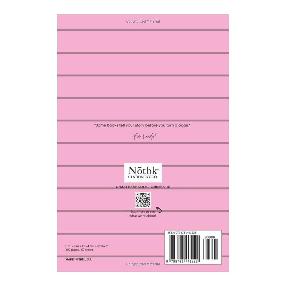 Buy Crazy Sexy Cool Notebook - Pink: Writing Books and Journals for ...