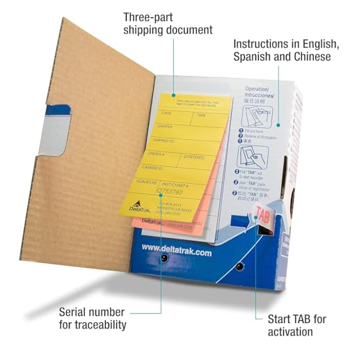 DeltaTrak's 20-Day in-Transit Temperature Chart Recorder, Model 16200 ...