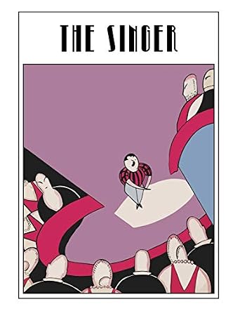 The Singer: Art Deco Retro Vintage Classic 1930s Style Notebook / White ...