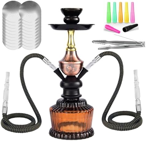 Amazon.com: Hookah Set With Everything 15'' Shisha Hookah Complete Set ...