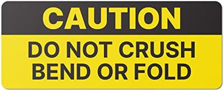 Amazon.com : 2.5 x 1 inch, Rectangle Stickers - Caution Do Not Crush ...