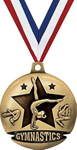 Amazon.com : Gymnastics Medals - 1 3/4" Galactic Gymnastics Medal Award ...