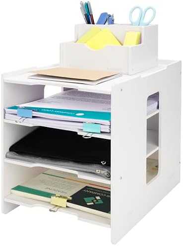 Belle Vous Organizador de Escritorio - Archivador con 4 Niveles de ...