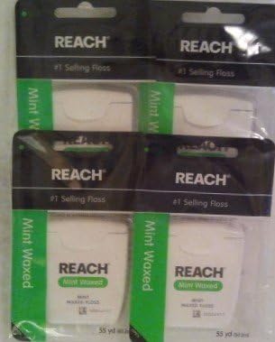 Amazon.com : Reach Mint-waxed Dental Floss - 55 Yds. - by Reach ...