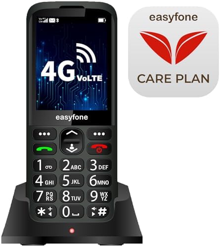easyfone Elite 4G+ Premium Senior Citizen Phone with 20+ Senior ...