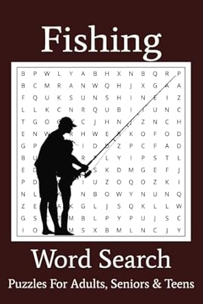 Fishing Word Search Puzzle Book: Word Searches with Easy-to-Read Print ...
