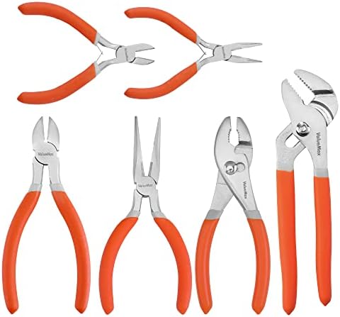 Prostormer 5-Piece Pliers Set, Multi-Purpose Pliers Tool Set Includes 6 ...