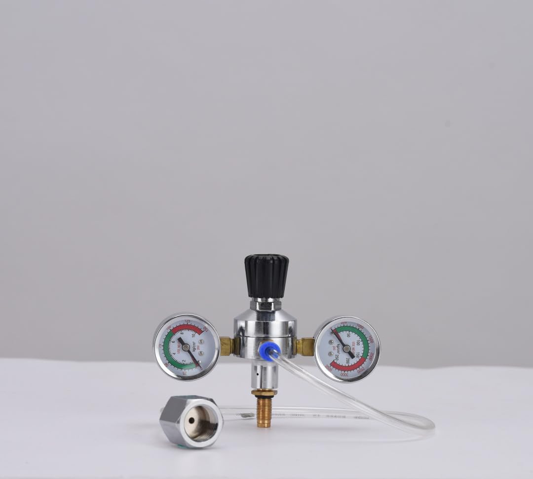 Amazon.com: HNAICDU Nitrous Oxide Pressure Regulator Valve with Gauge ...