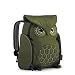 Amazon.com | Darling's Owl Padded Straps Quilted Daypack/Backpack ...