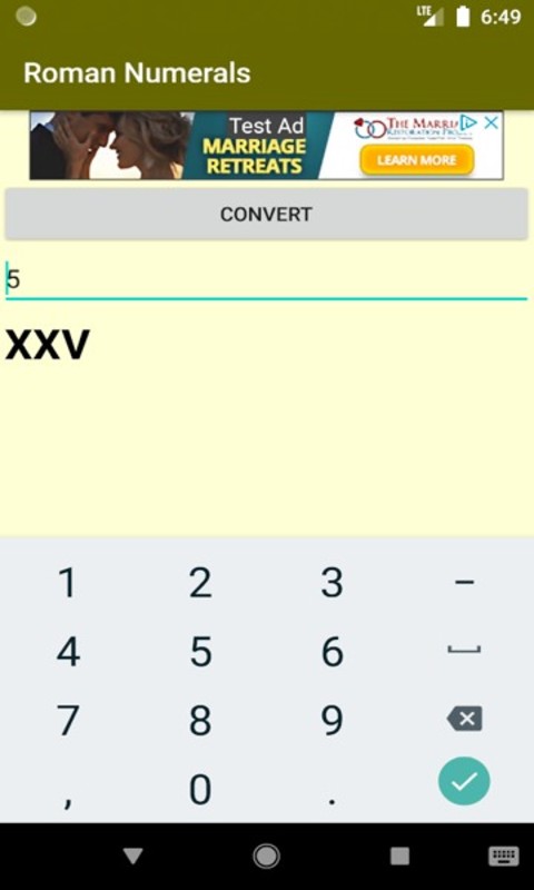 Xlix Roman Numerals Translation