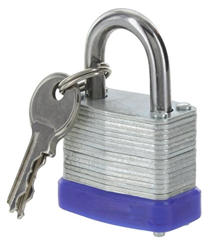 Buy Pack of 6, Small Laminated Solid Steel Padlocks Hardened Shackle ...