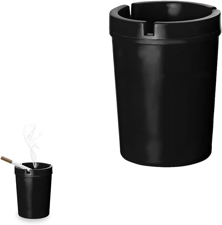 JUSTTOP Car Ashtray, Self-Extinguishing Smokeless Butt Bucket Ash Tray ...