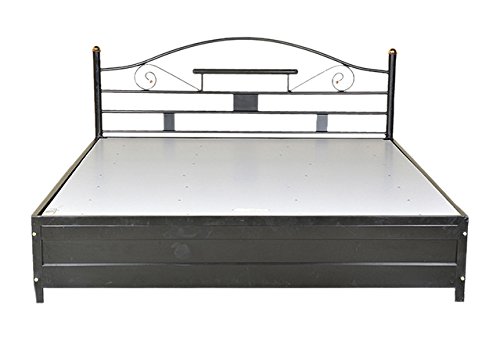 Mehidpurwala Lancer King Size Bed with Box (Black) : Amazon.in: Home ...