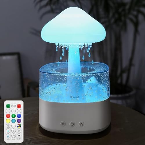 Amazon.com: Rain Cloud Humidifier Water Drip, Mushroom Cloud Humidifier ...