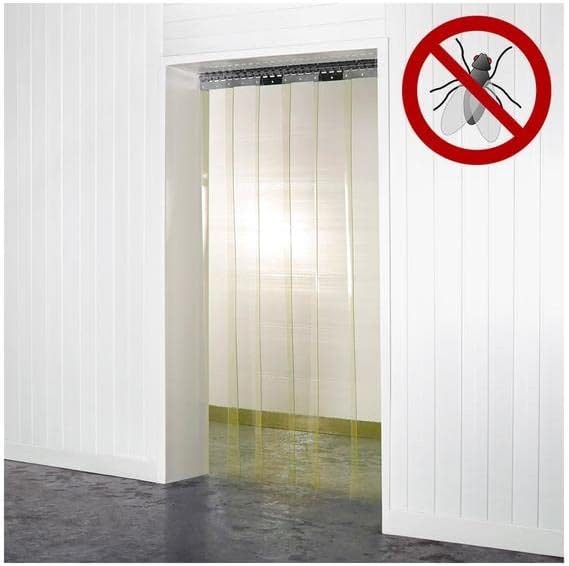Anti Insect/Pest Control Yellow PVC Strip Curtain Kit/Fly Screen Door ...
