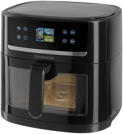 Daewoo Actuate Range, 8 Litre Air Fryer, One Touch Smart Cooking, AI ...