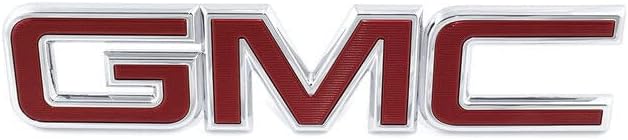 Amazon.com: OEM NEW Front Grille GMC Emblem Badge Chrome and Red 2016 ...