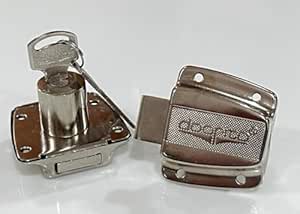 MERAJ 29 MM SS Drawer Lock with 2 Reversible Computer Brass Keys ...